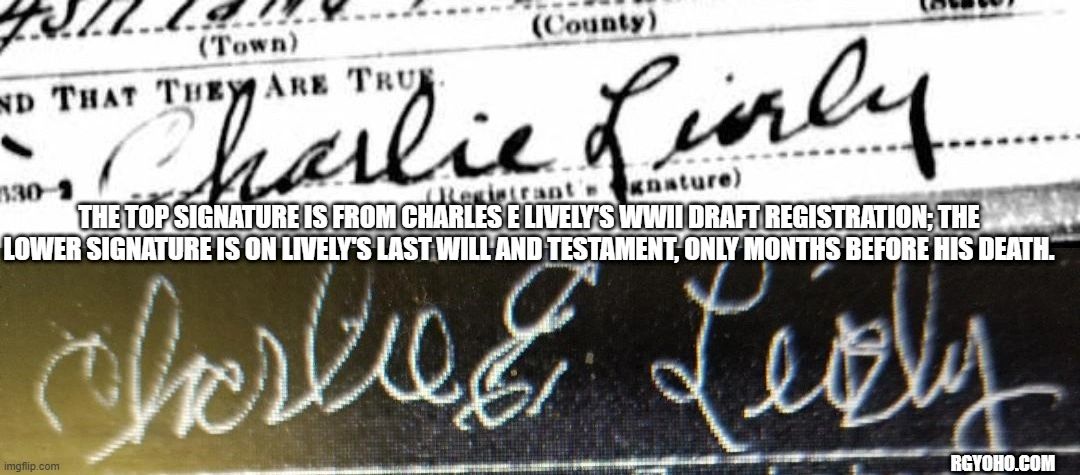 Charles E. Lively Cashes in His Chips